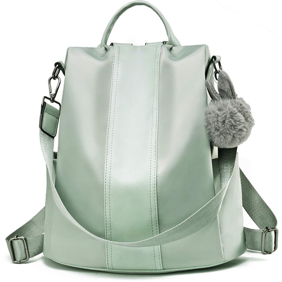 S. the Widow | Bags | Mint Green Leather Mini Backpack | Poshmark
